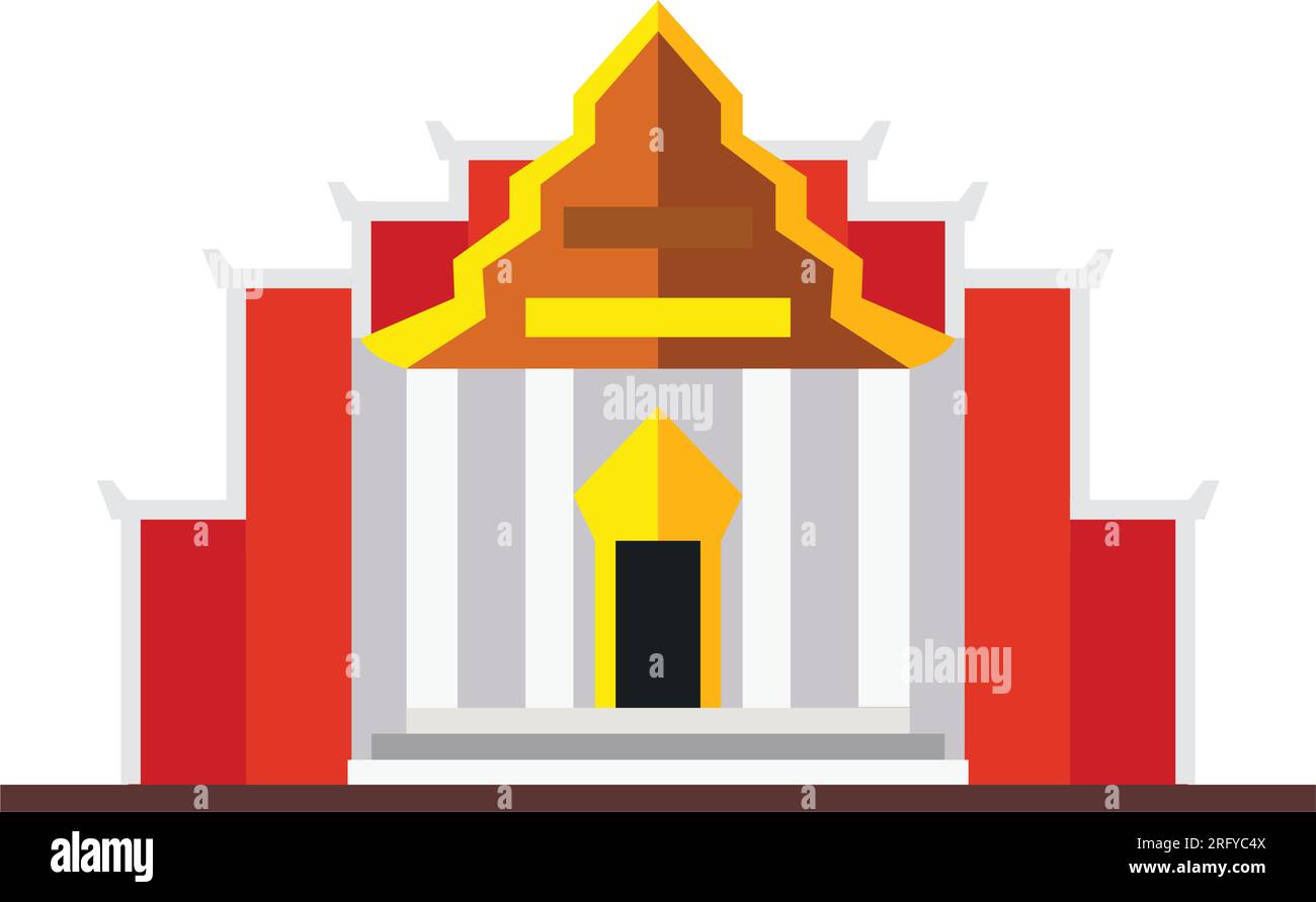Bangkok famous temple Stock Vector Images - Alamy