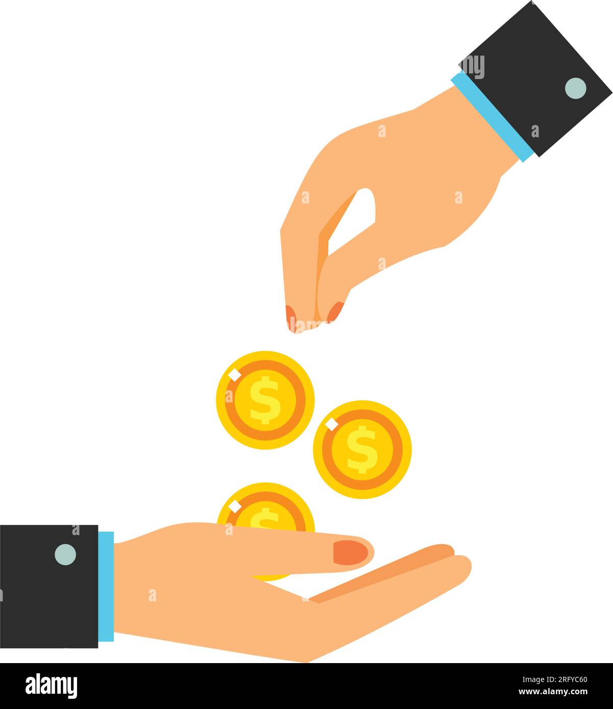 Giving money icon Stock Vector Image & Art - Alamy