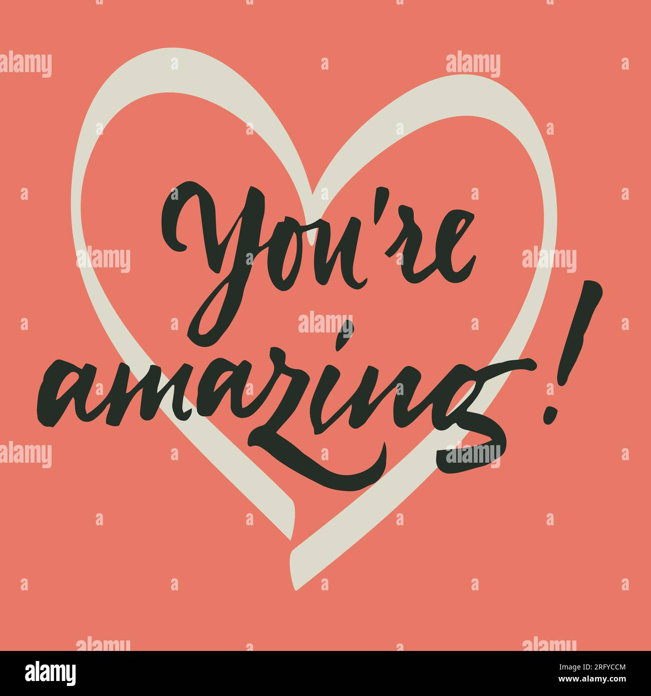 You Are Amazing calligraphic lettering Stock Vector Image & Art - Alamy