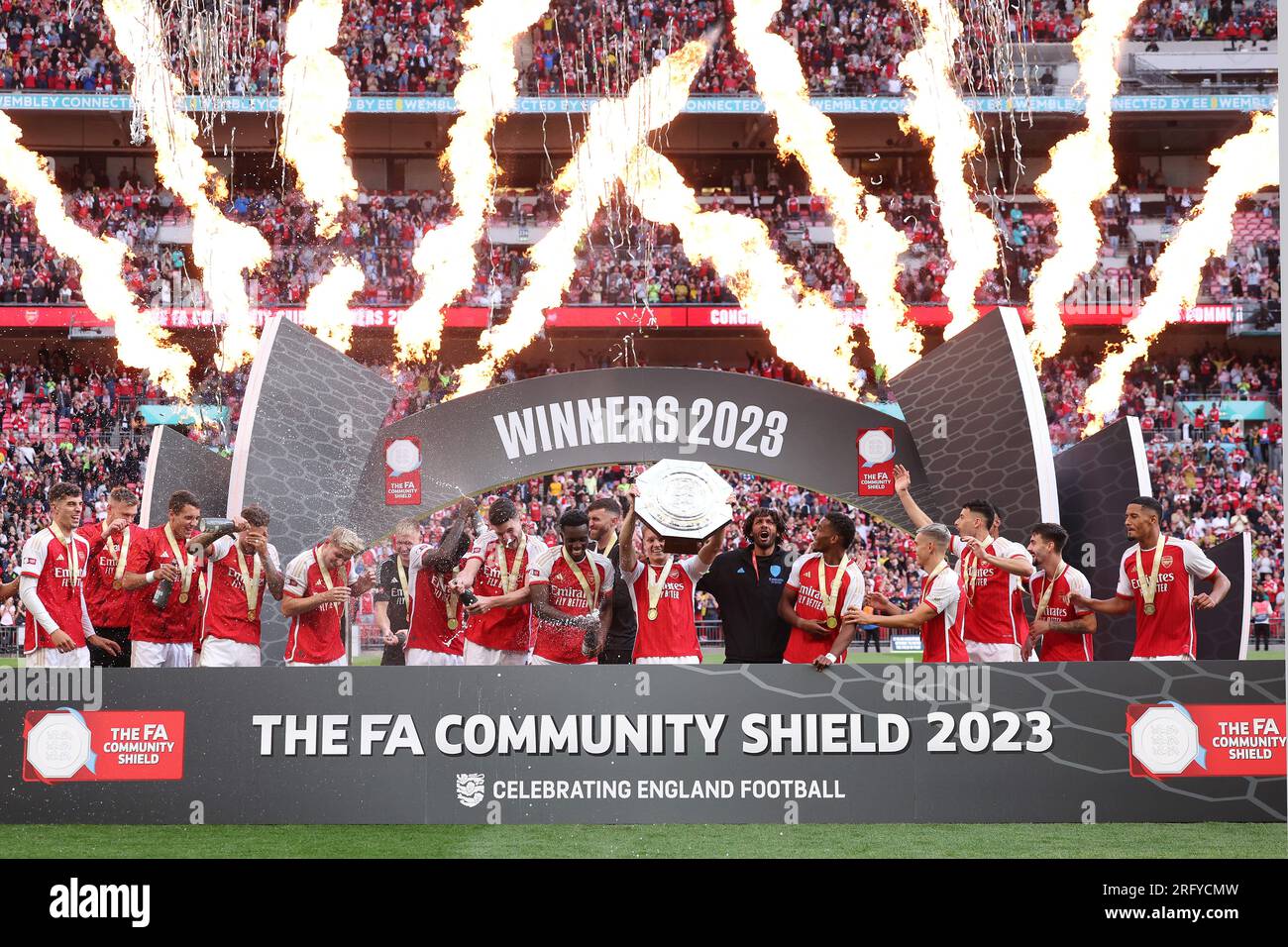 Wembley Stadium, London, UK. 6th Aug, 2023. Community Shield Football ...