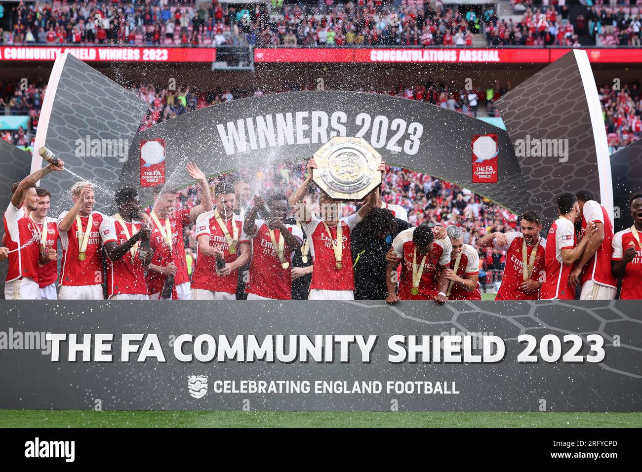 Wembley Stadium, London, UK. 6th Aug, 2023. Community Shield Football ...
