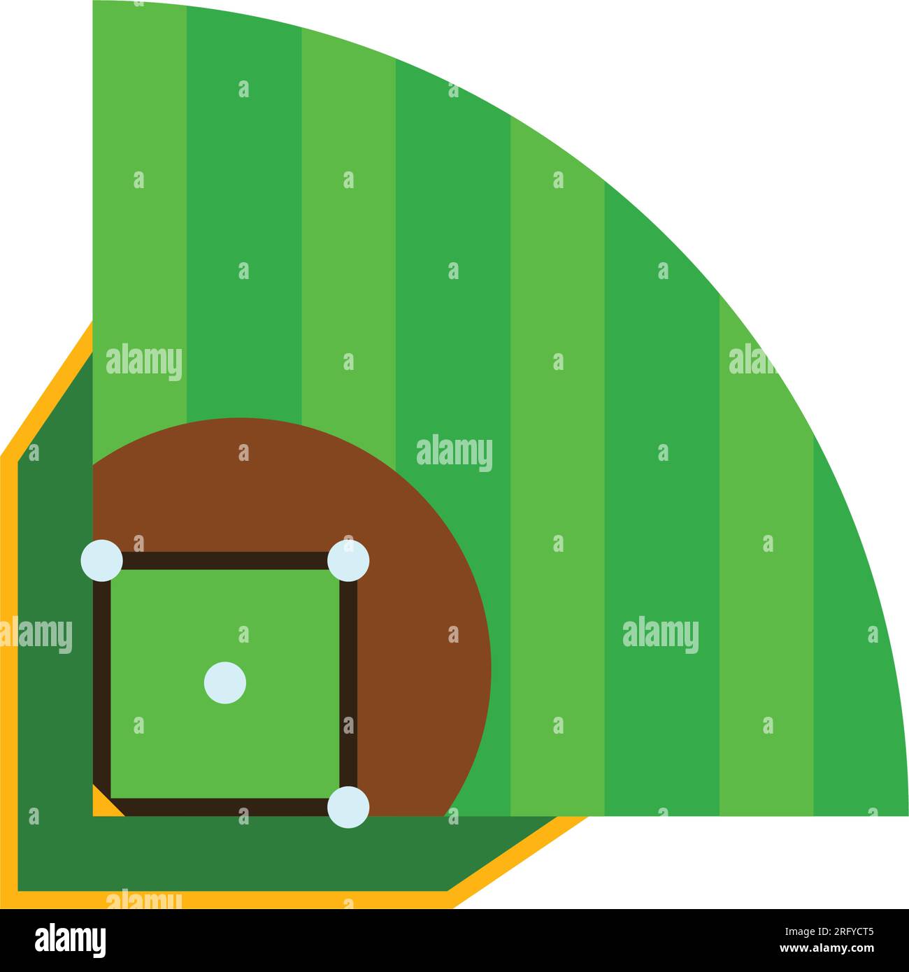 Baseball corner object Stock Vector Images - Alamy