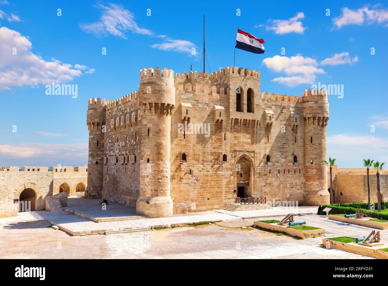 Qaitbay Citadel famous medieval fort built on the place of Lighthouse ...