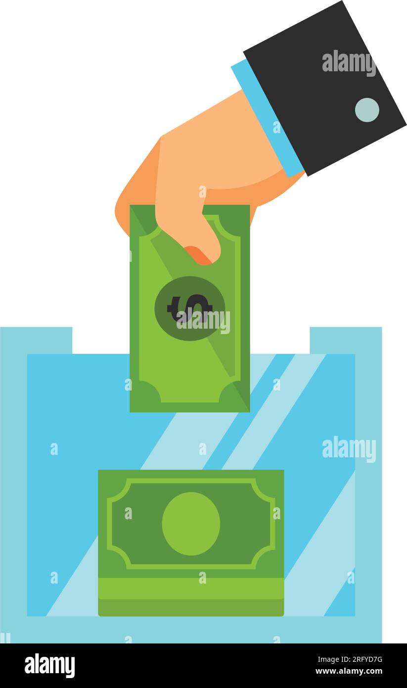 Collecting box Stock Vector Images - Alamy