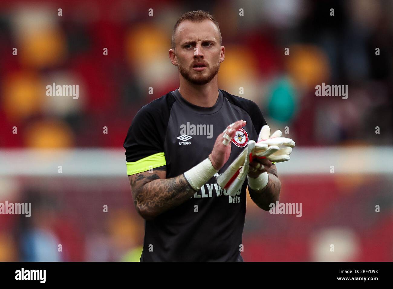 Brentford goalkeeper Mark Flekken after the pre-season friendly match ...
