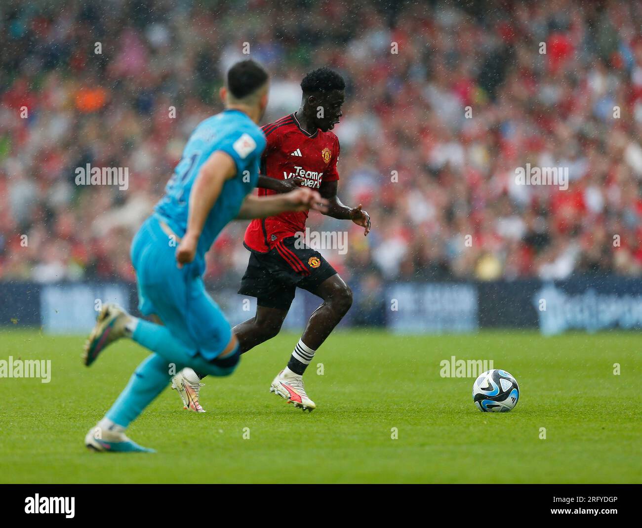 6th August 2023; Aviva Stadium, Dublin, Ireland: Pre Season Football Friendly, Manchester United ...