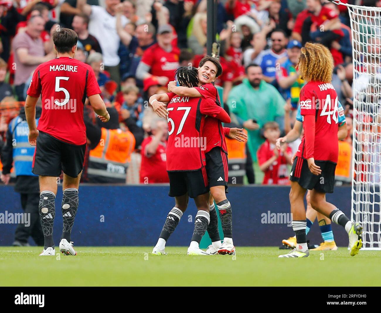 6th August 2023; Aviva Stadium, Dublin, Ireland: Pre Season Football Friendly, Manchester United ...