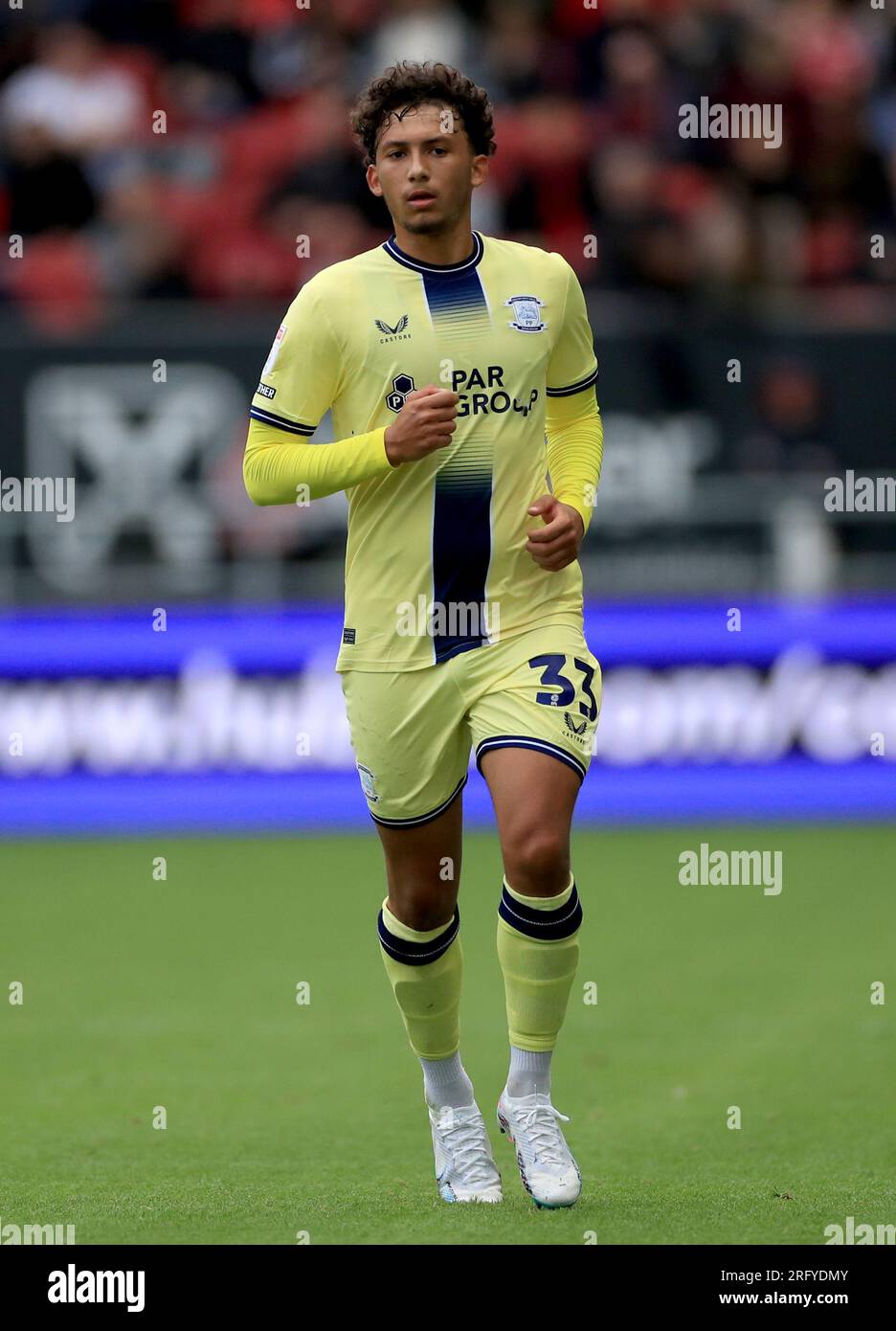 Preston North End's Kian Best in action during the Sky Bet Championship ...