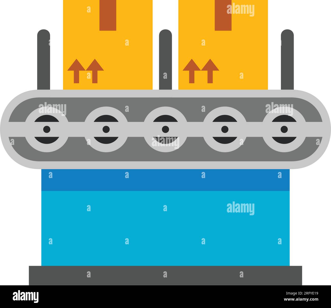 Packing boxes production line hi-res stock photography and images - Alamy