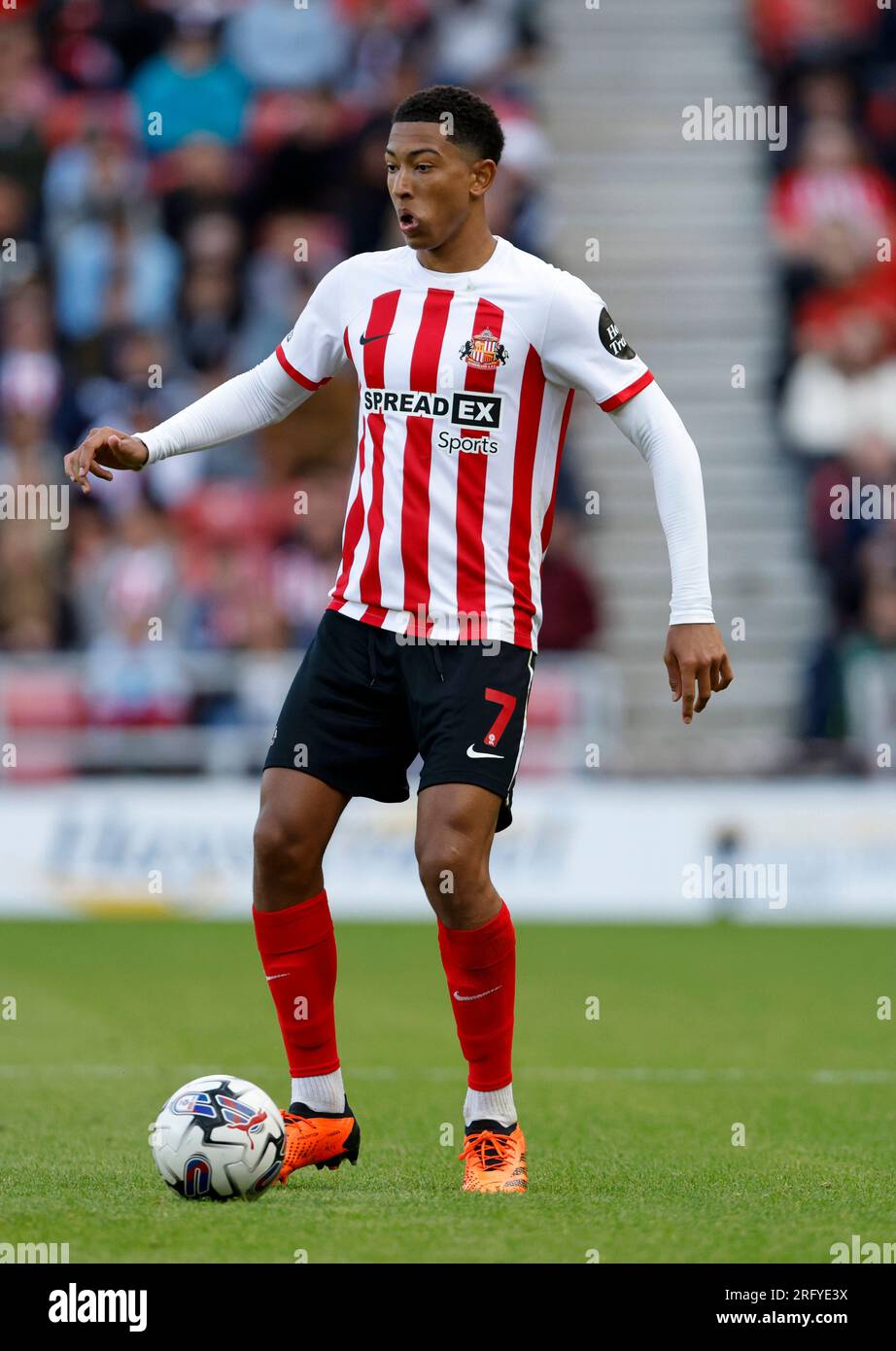 Sunderland's Jobe Bellingham during the Sky Bet Championship match at ...