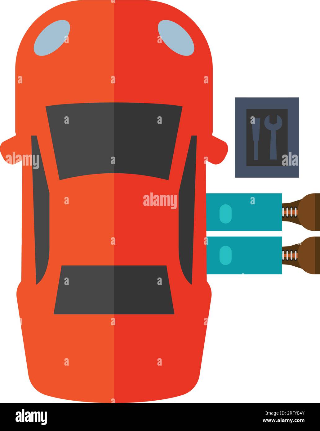 Mechanic under car icon Stock Vector Image & Art - Alamy