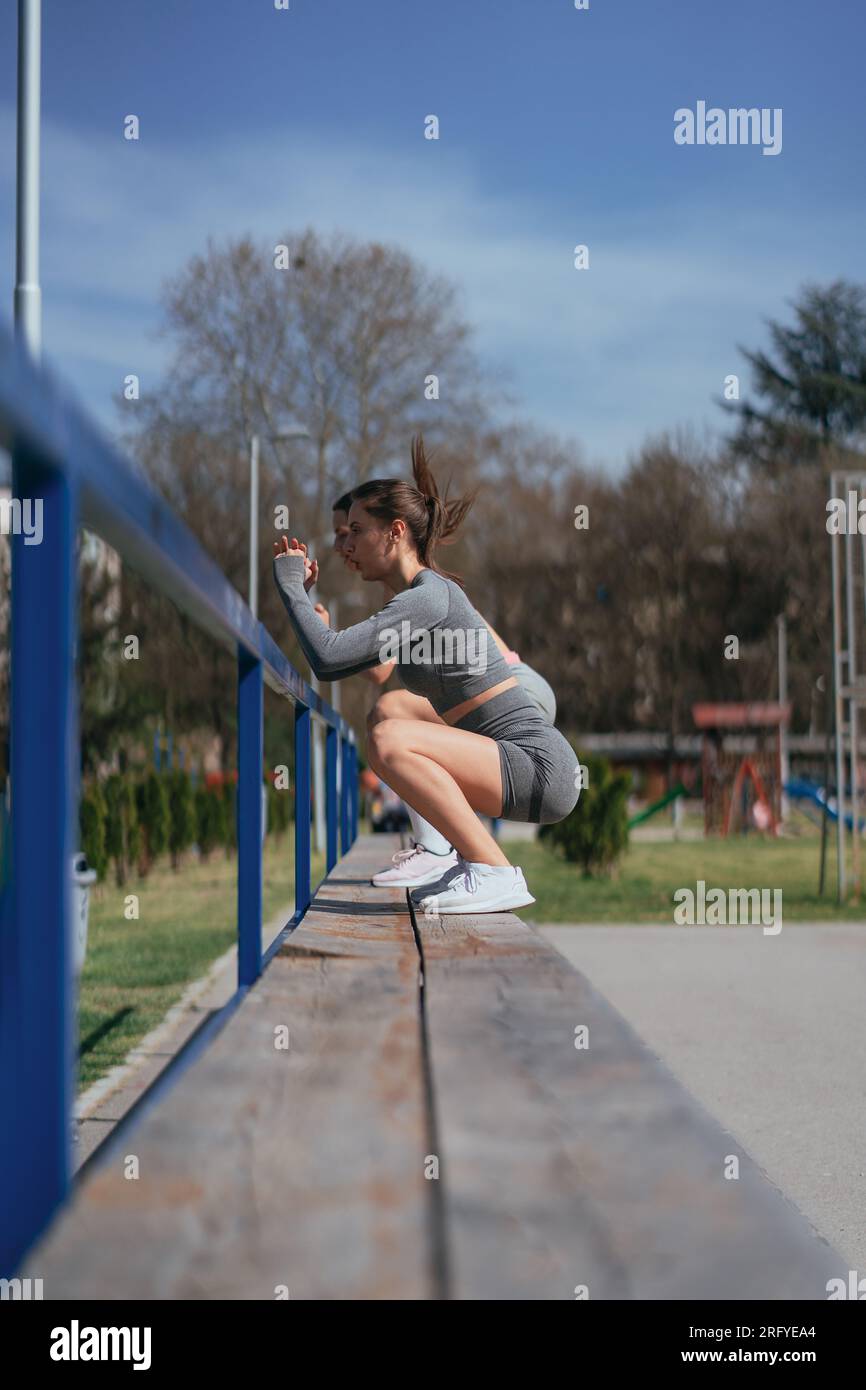 Jumps on bench hi-res stock photography and images - Alamy