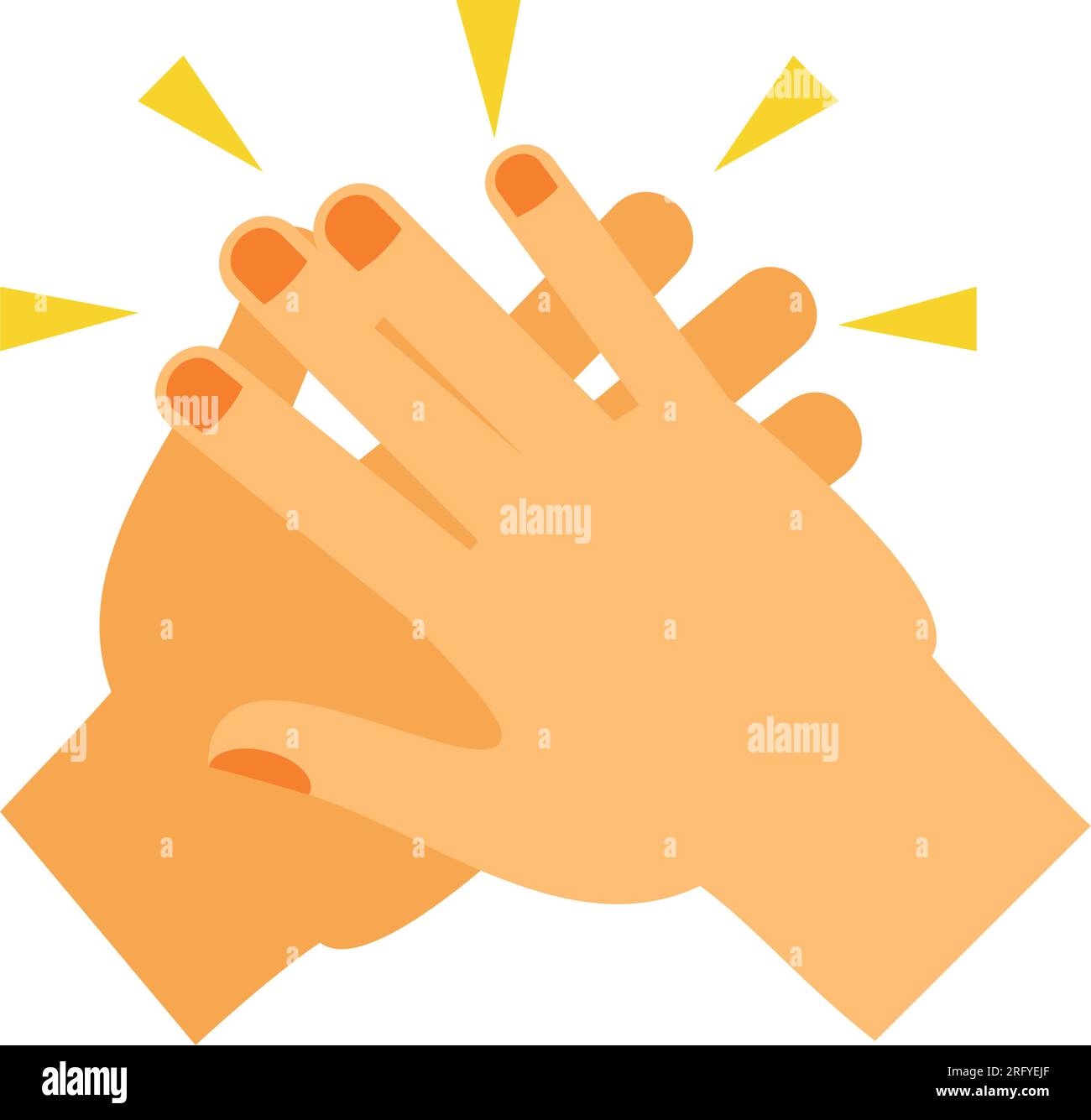 Hands high five teamwork Cut Out Stock Images & Pictures - Alamy