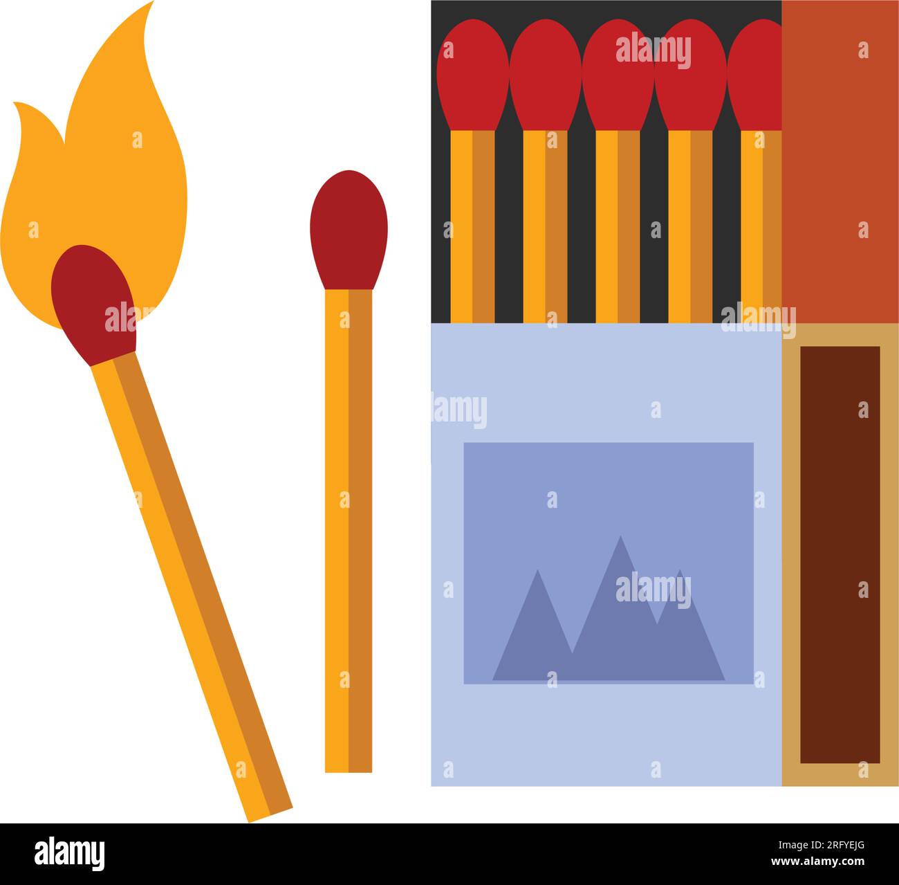Package of safety matches Stock Vector Images - Alamy