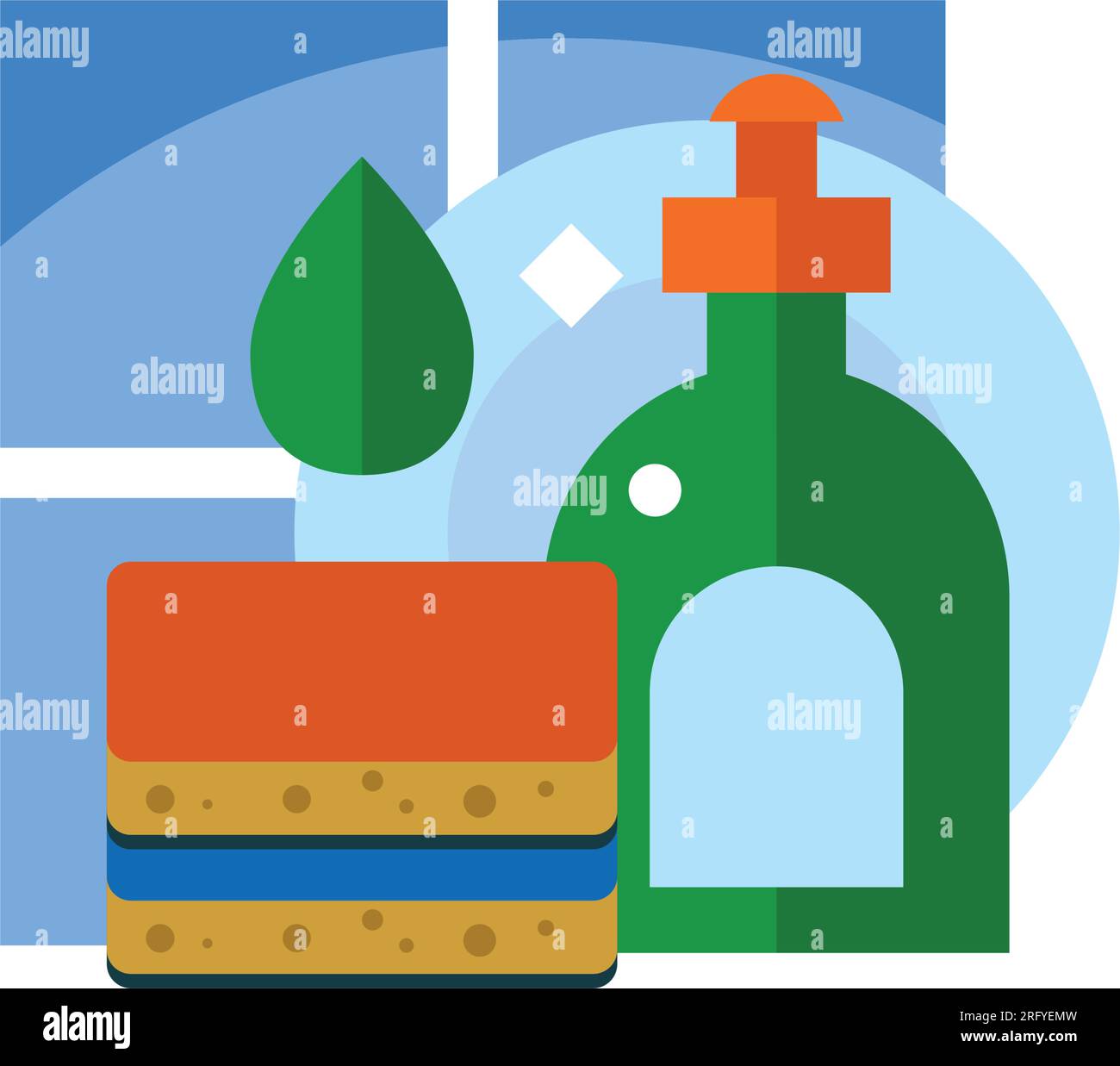 Sponge clean plate icon hi-res stock photography and images - Alamy