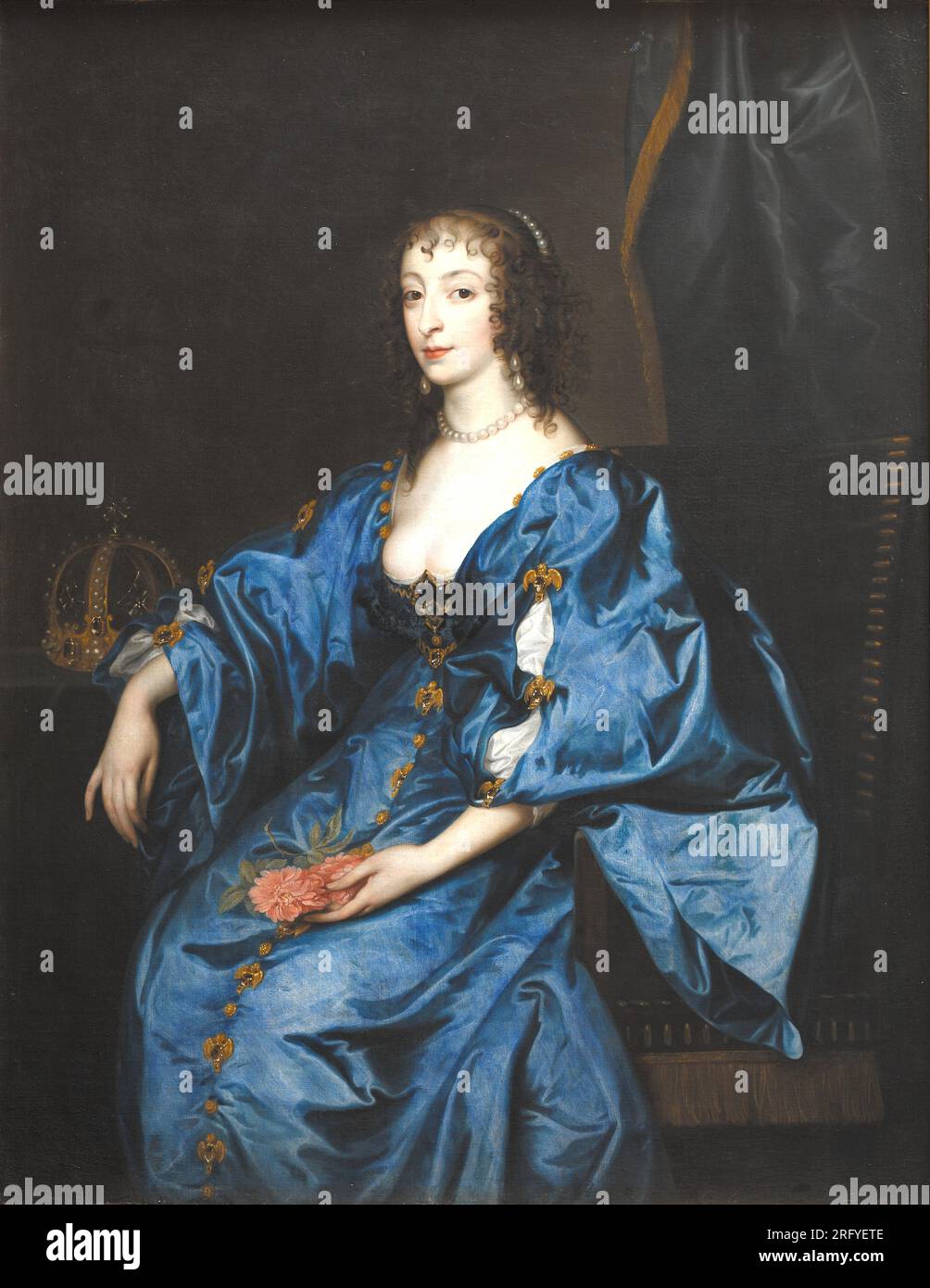 Queen Henrietta Maria of England between 1614 and 1641 by Anthony van ...