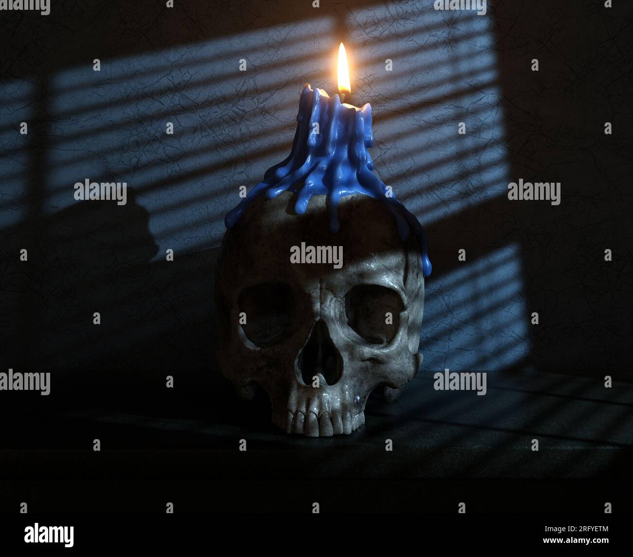 3d skeleton sitting hi-res stock photography and images - Alamy