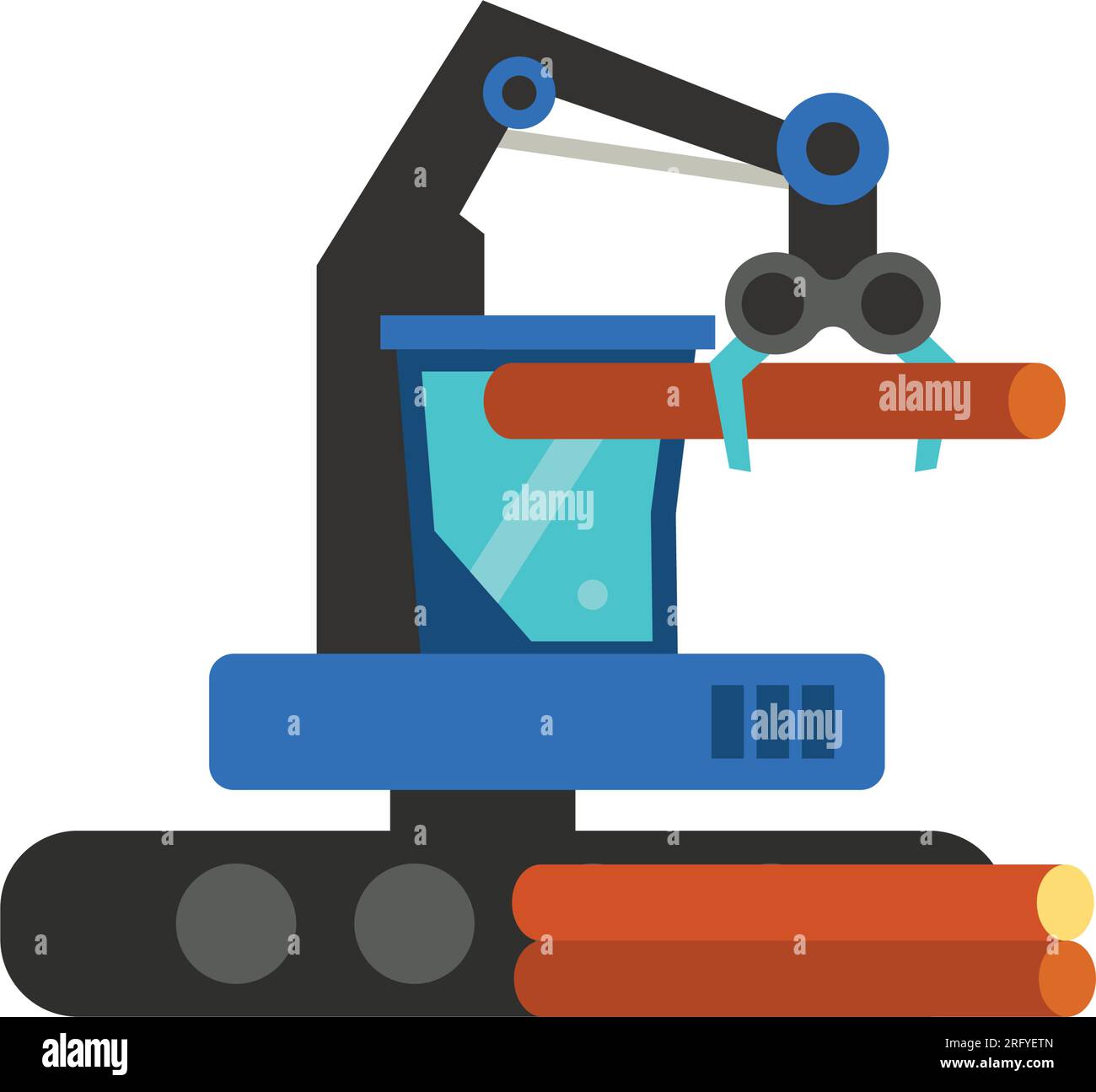 Forestry Tractor Icon Stock Vector Image And Art Alamy