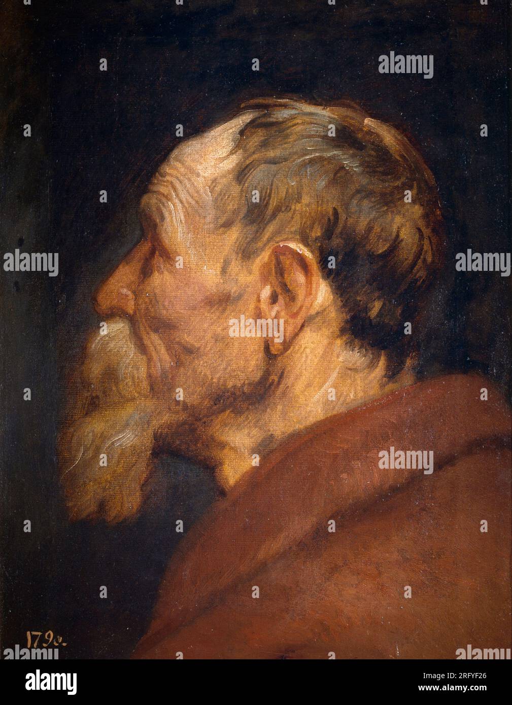 The Head of an Old Man from 1618 until 1620 by Anthony van Dyck Stock ...