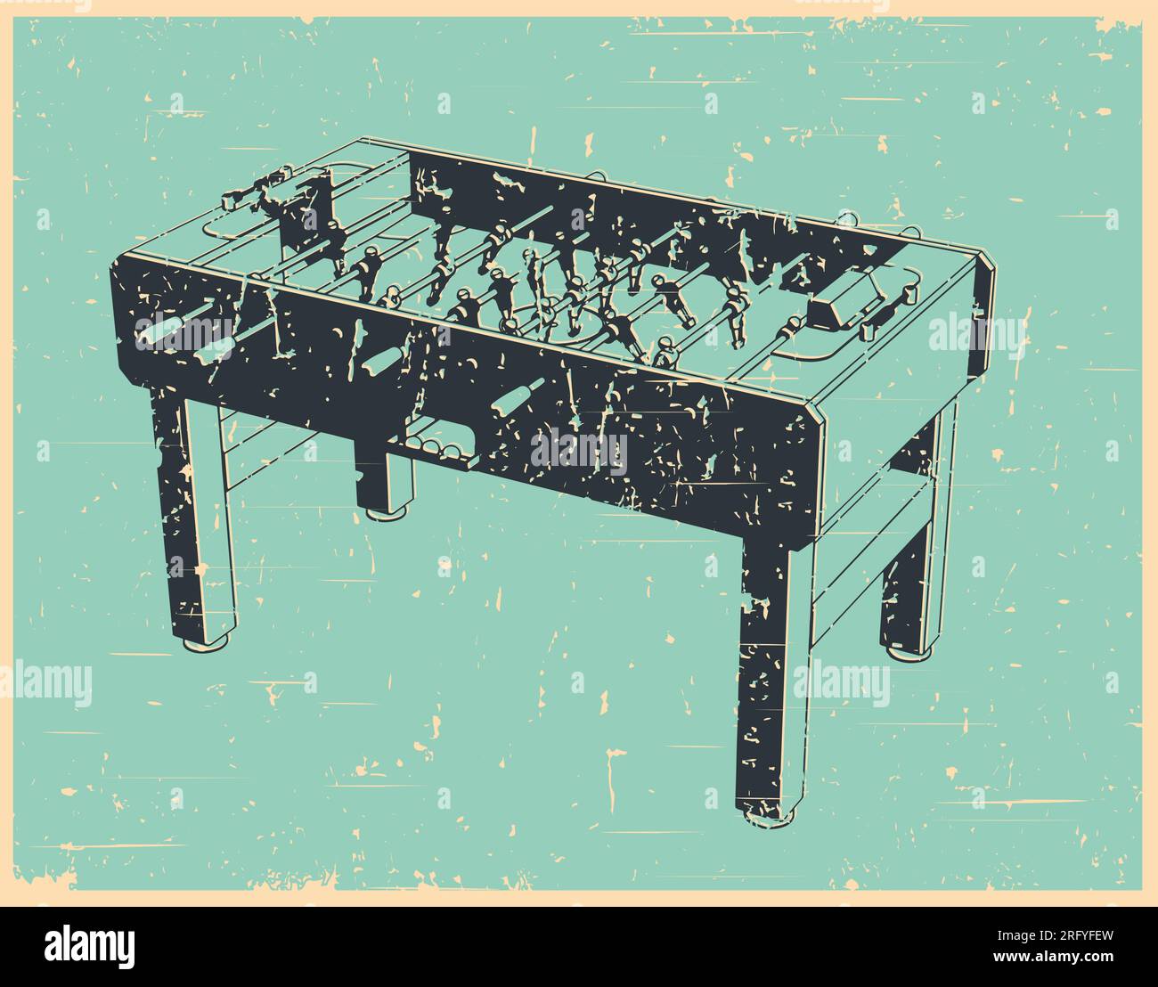 Goal in table soccer Stock Vector Images - Alamy