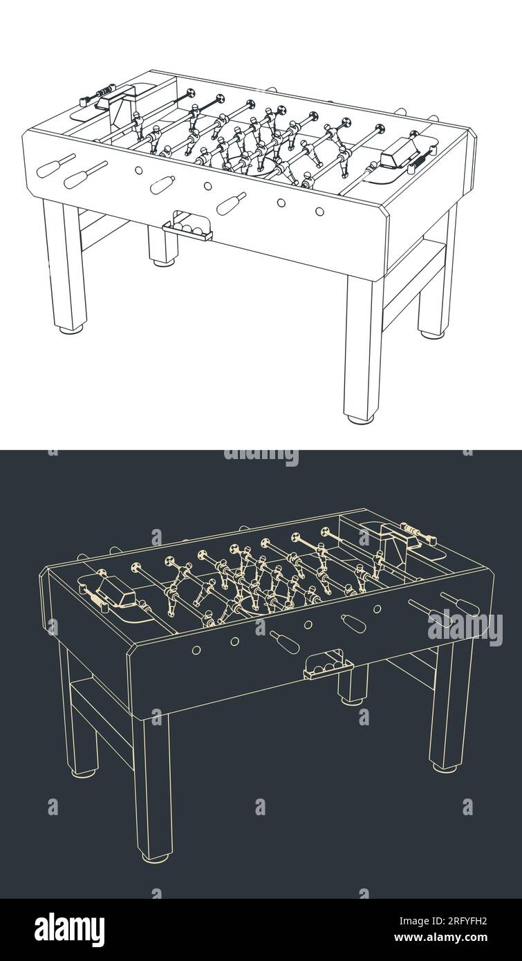 Foosball vector vectors Stock Vector Images - Alamy