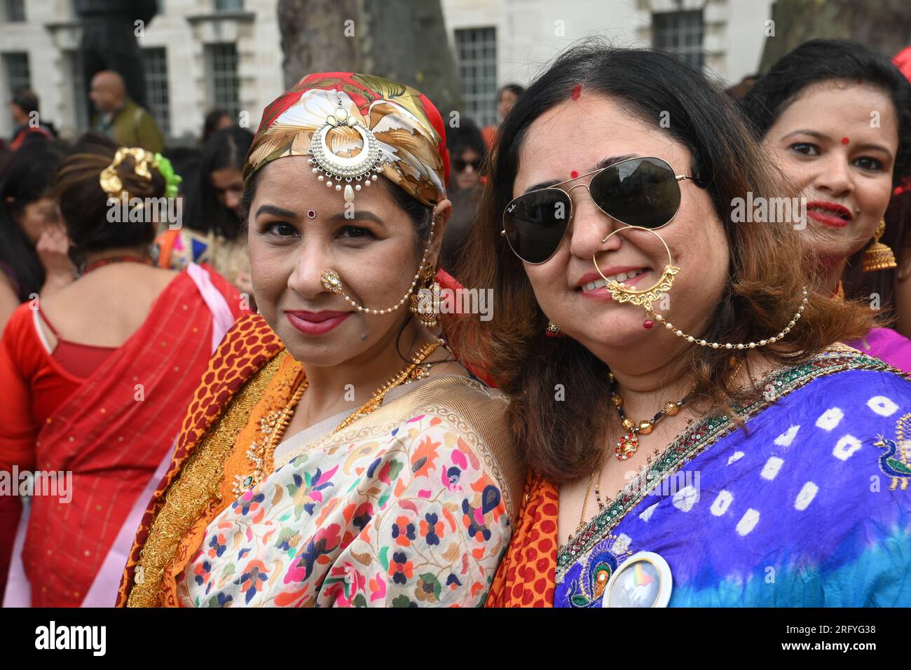 Whitehall, London, UK. 6th Aug, 2023. National Handloom Day: British ...