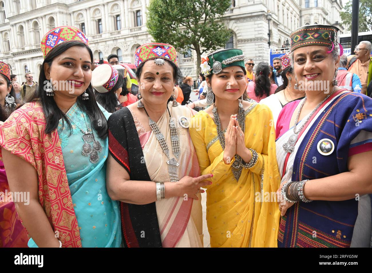 Whitehall, London, UK. 6th Aug, 2023. National Handloom Day: British ...