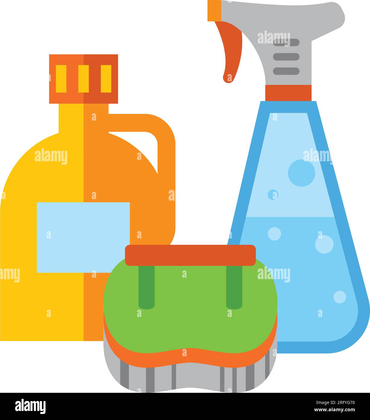 Detergents and brush icon Stock Vector Image & Art - Alamy