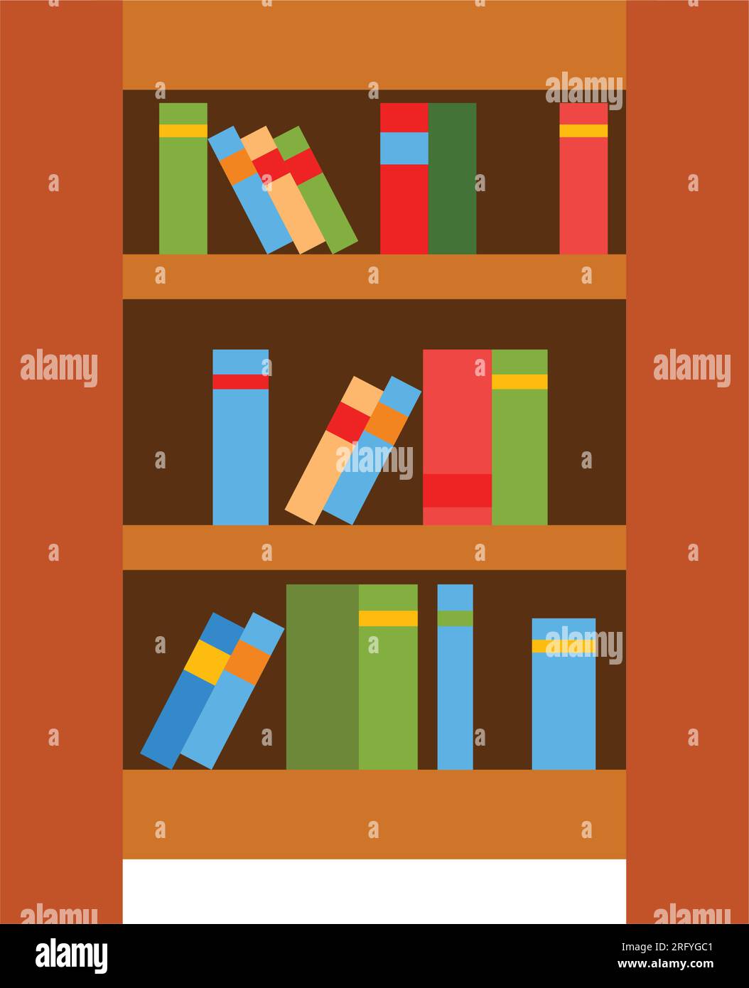 Library shelves Cut Out Stock Images & Pictures - Alamy