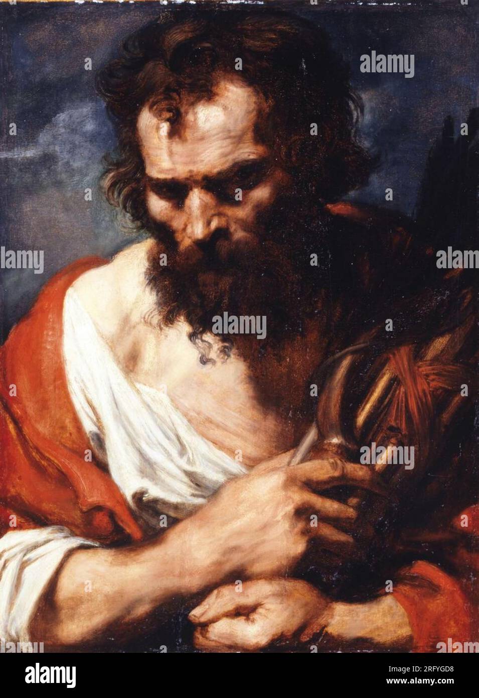Study Figure, half-length 17th century by Anthony van Dyck Stock Photo ...