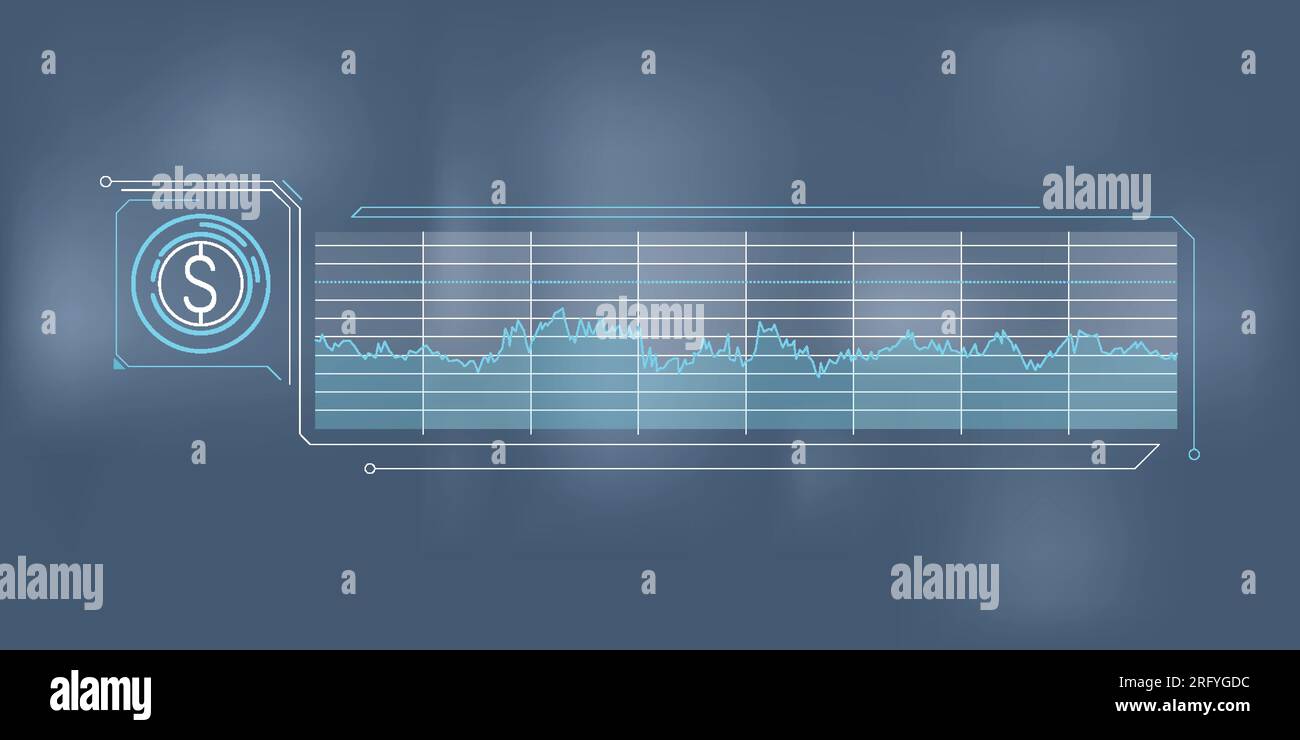Abstract infographics on the stability of the dollar price Stock Vector ...