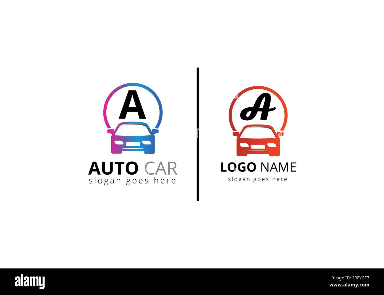 Abstract Car logo On Letter A sign symbol for Automotive Company Stock ...