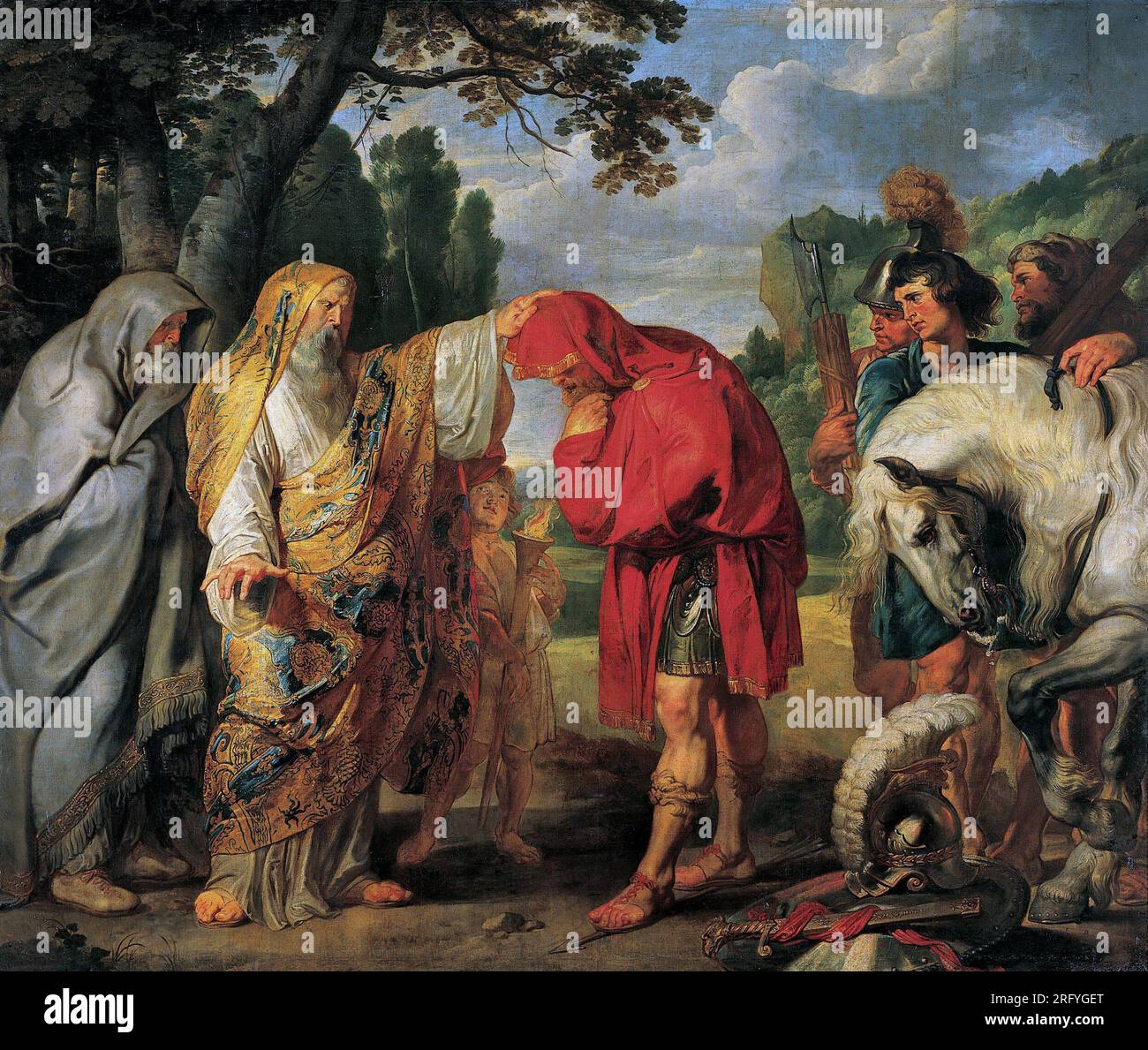 Decius Mus preparing for Death 1616-1617 by Anthony van Dyck Stock ...