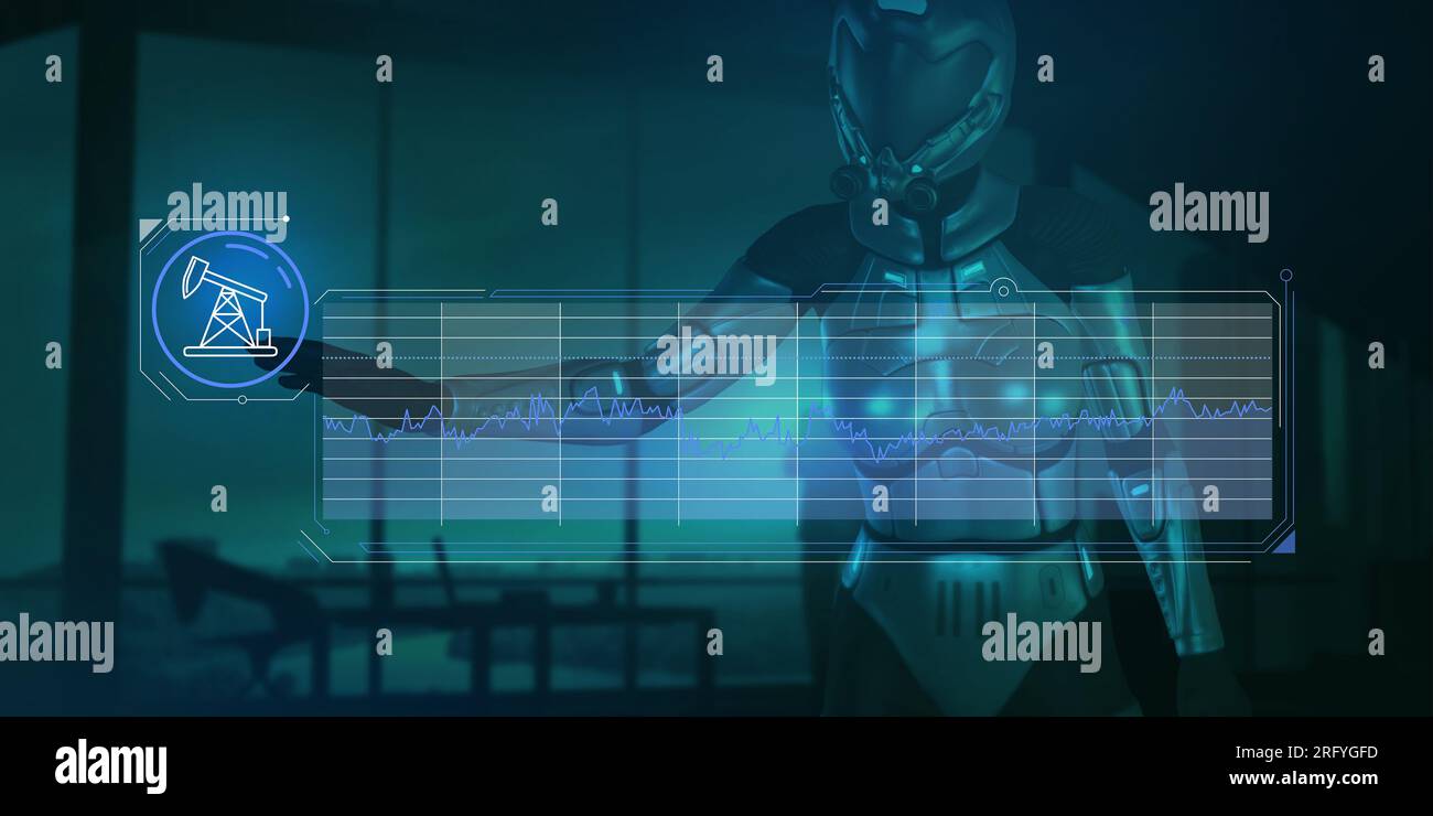 A simple infographic about stable crude oil prices Stock Photo - Alamy