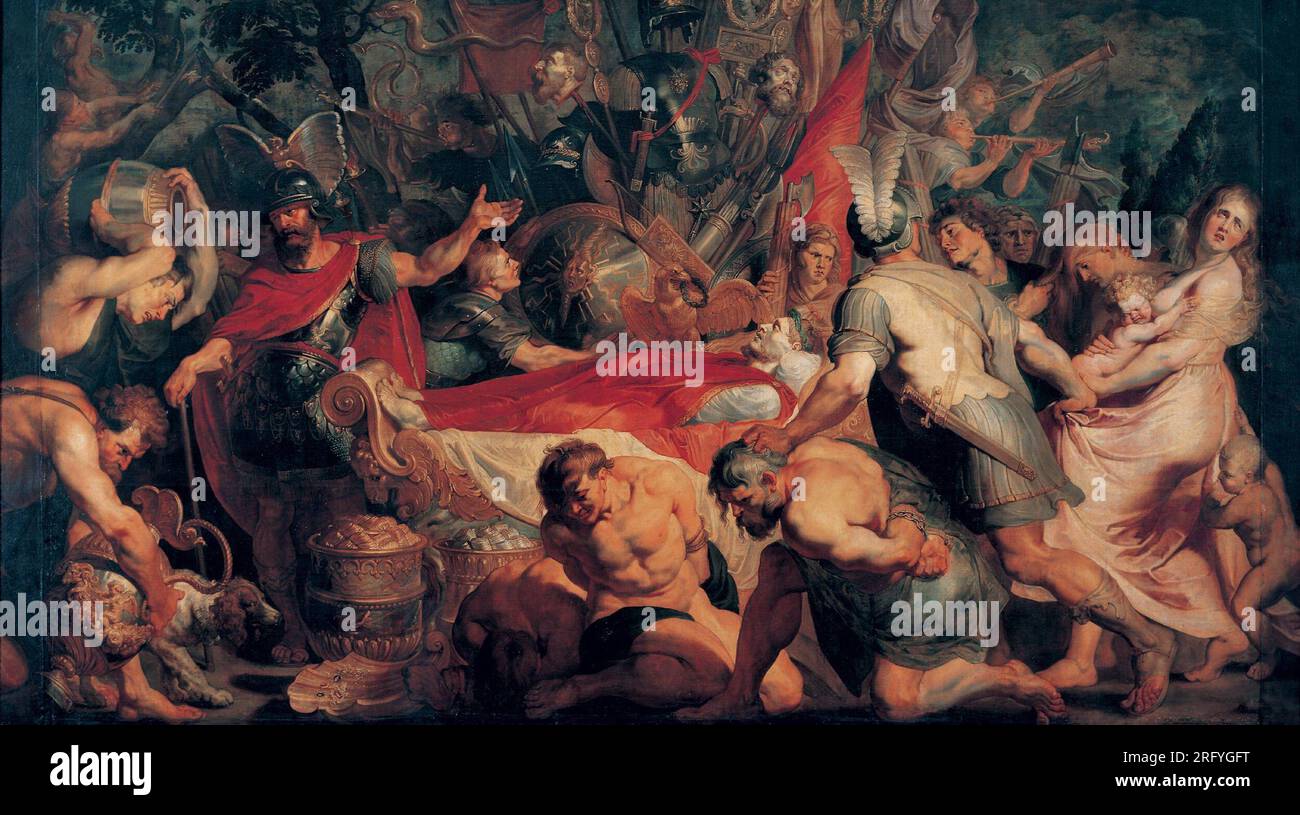 The Funeral of Decius Mus 1616-1617 by Anthony van Dyck Stock Photo - Alamy