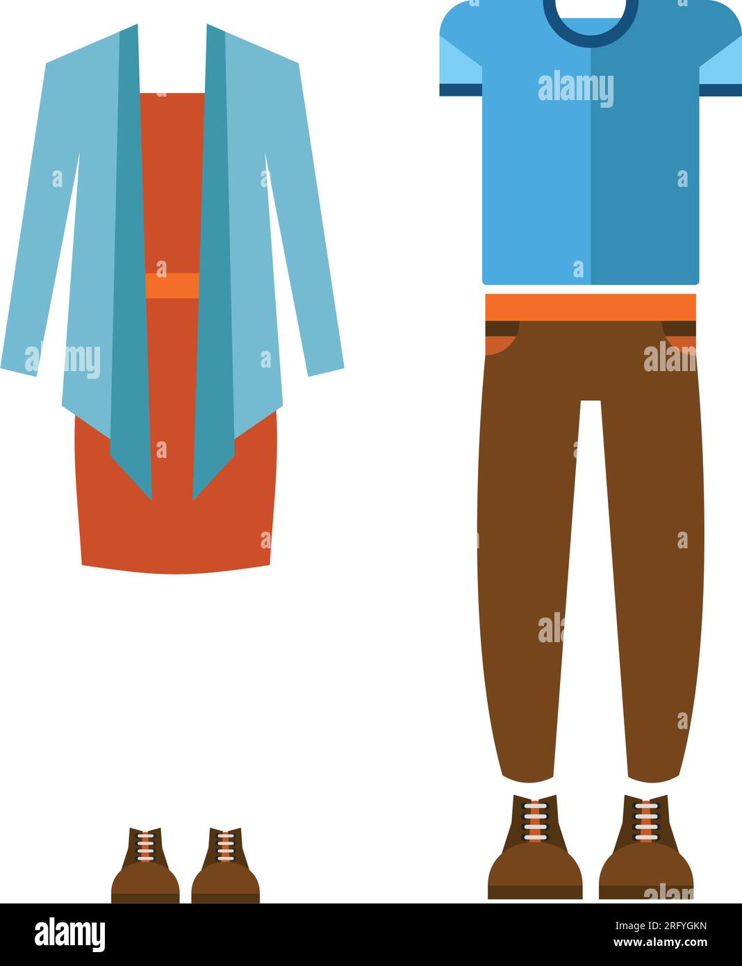 Male clothing closet Stock Vector Images - Alamy