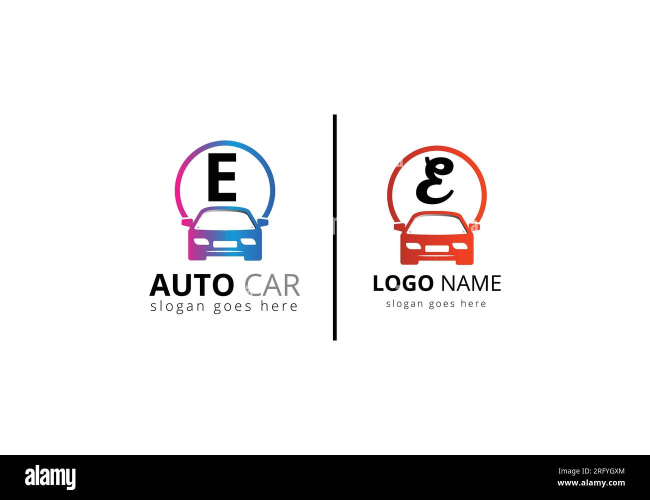 Abstract Car logo On Letter E sign symbol for Automotive Company Stock ...