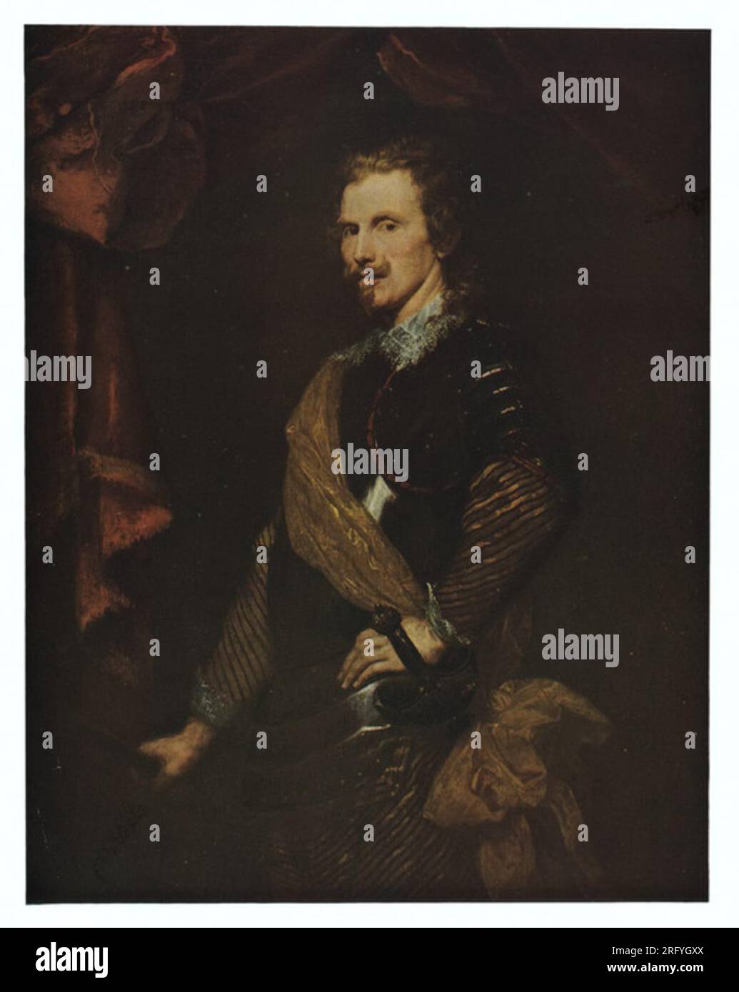 Portrait of general Tomasso Raggi circa 1625 by Anthony van Dyck Stock ...