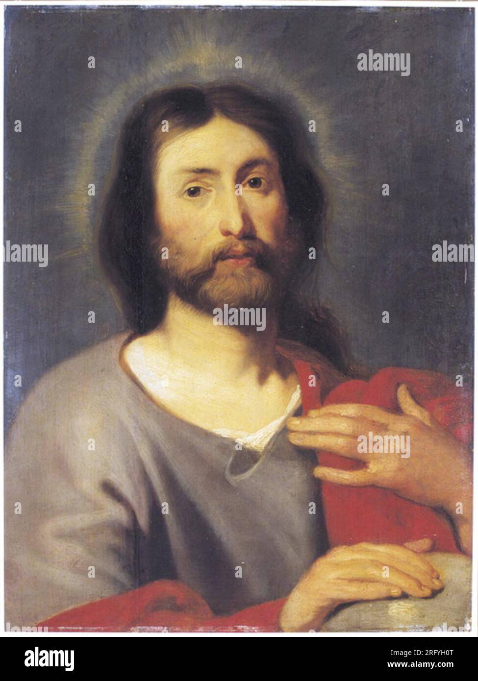 Christ as Salvator Mundi after 1618 by Anthony van Dyck Stock Photo - Alamy