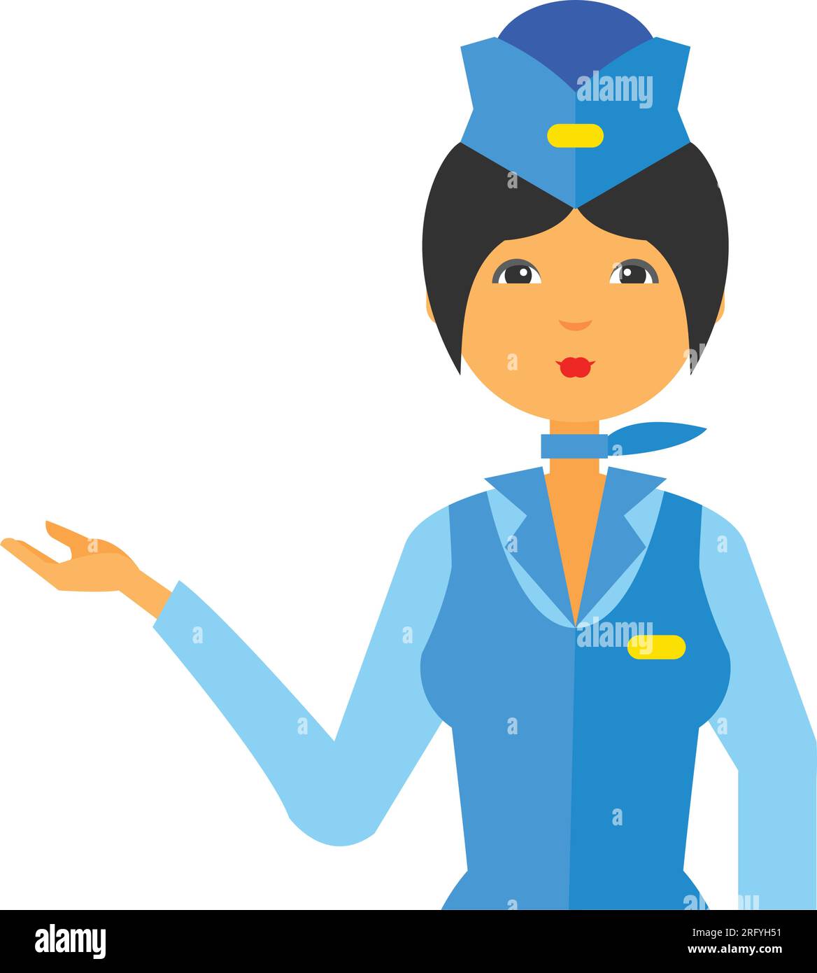 Pretty stewardess icon Stock Vector Image & Art - Alamy