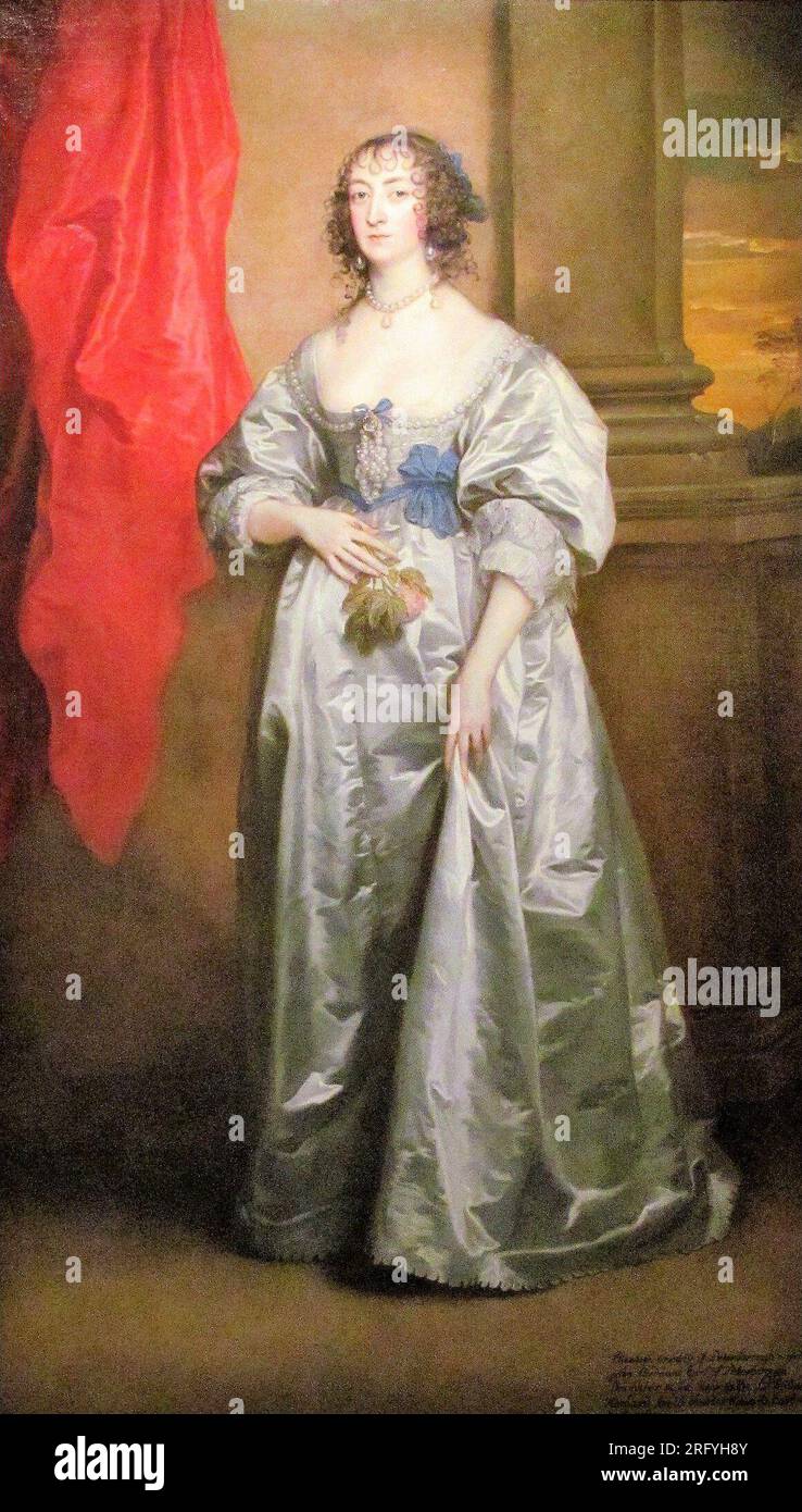 Portrait of Elizabeth Howard, 1st Countess of Peterborough circa 1638 ...