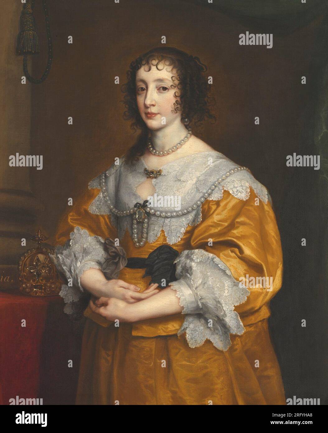 Portrait of Henrietta Maria of France, Queen of England, Scotland and ...