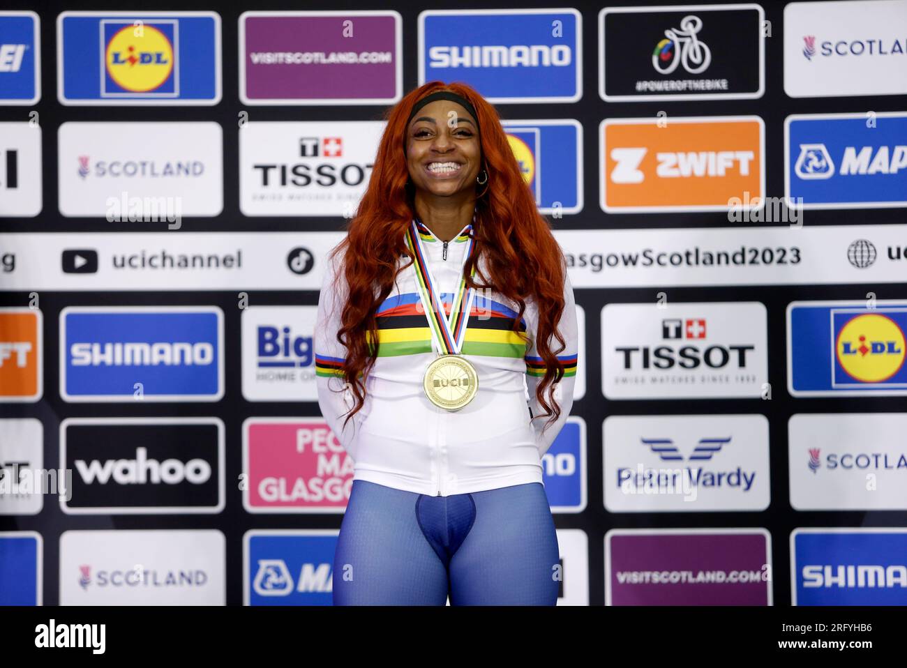 Great Britain's Kadeena Cox with the gold medal for the Women's C4 500m ...