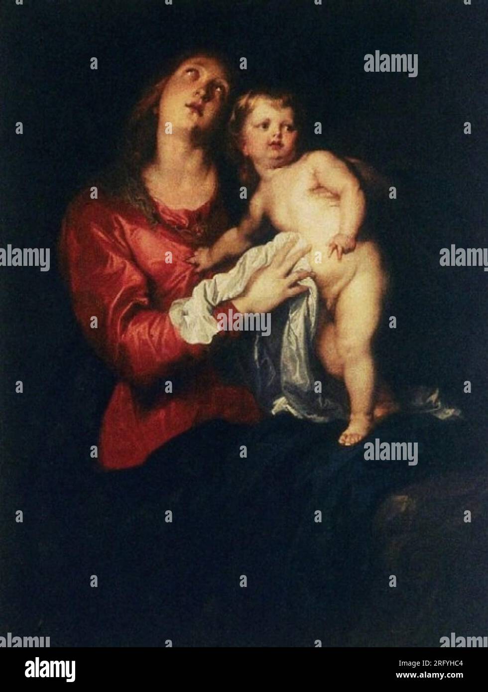 Madonna and Child circa 1630-1632 by Anthony van Dyck Stock Photo - Alamy