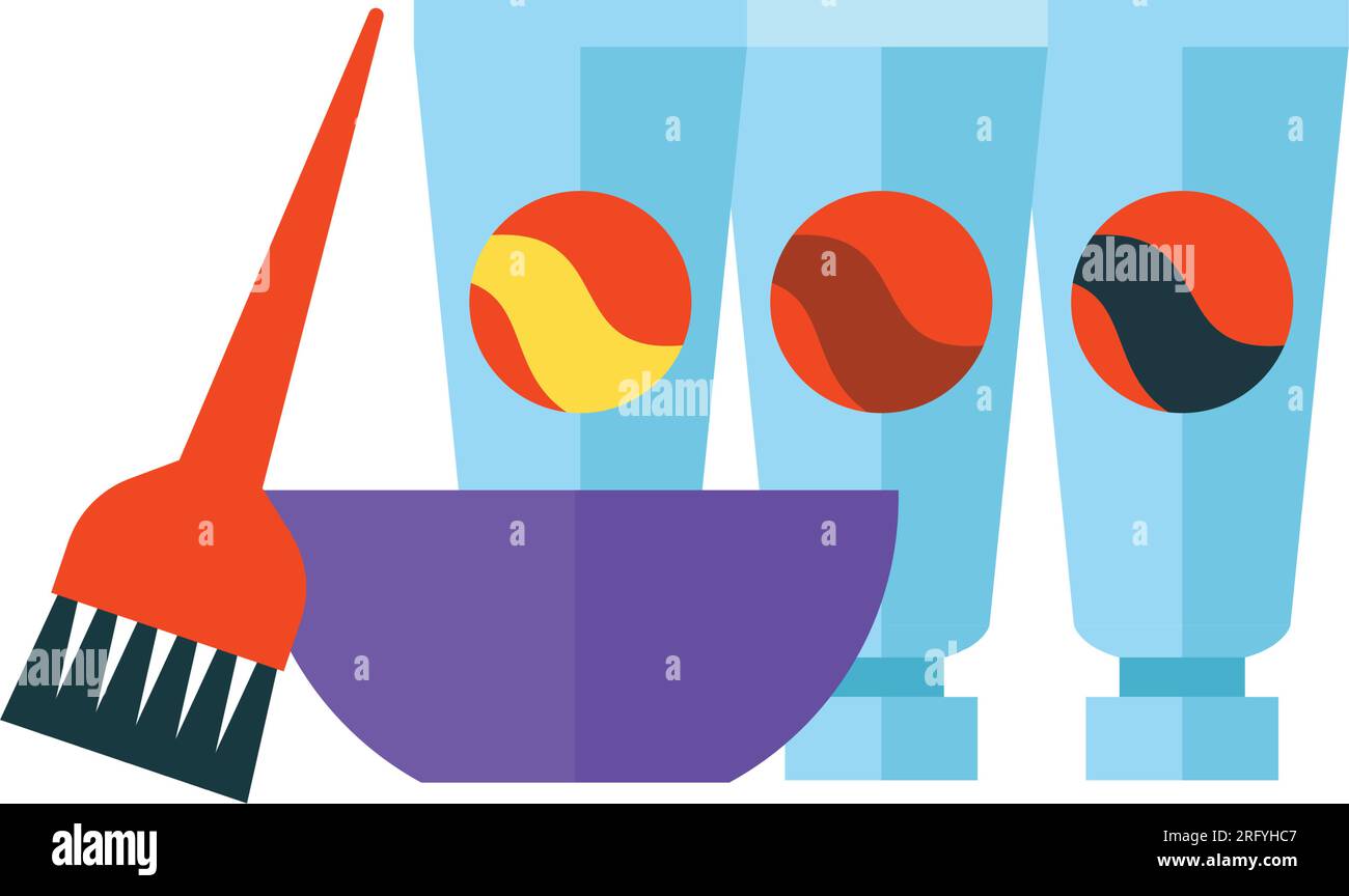 Hair coloring bowl Stock Vector Images - Alamy