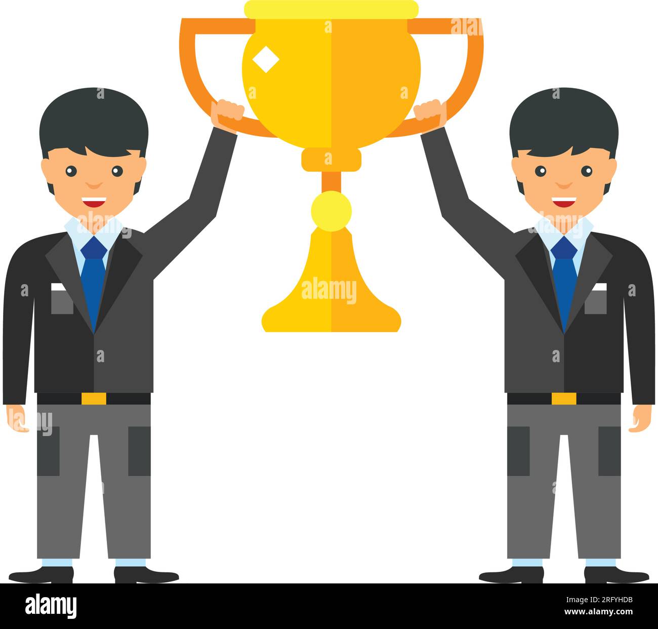 Cartoon businessman holding colleague Cut Out Stock Images & Pictures ...