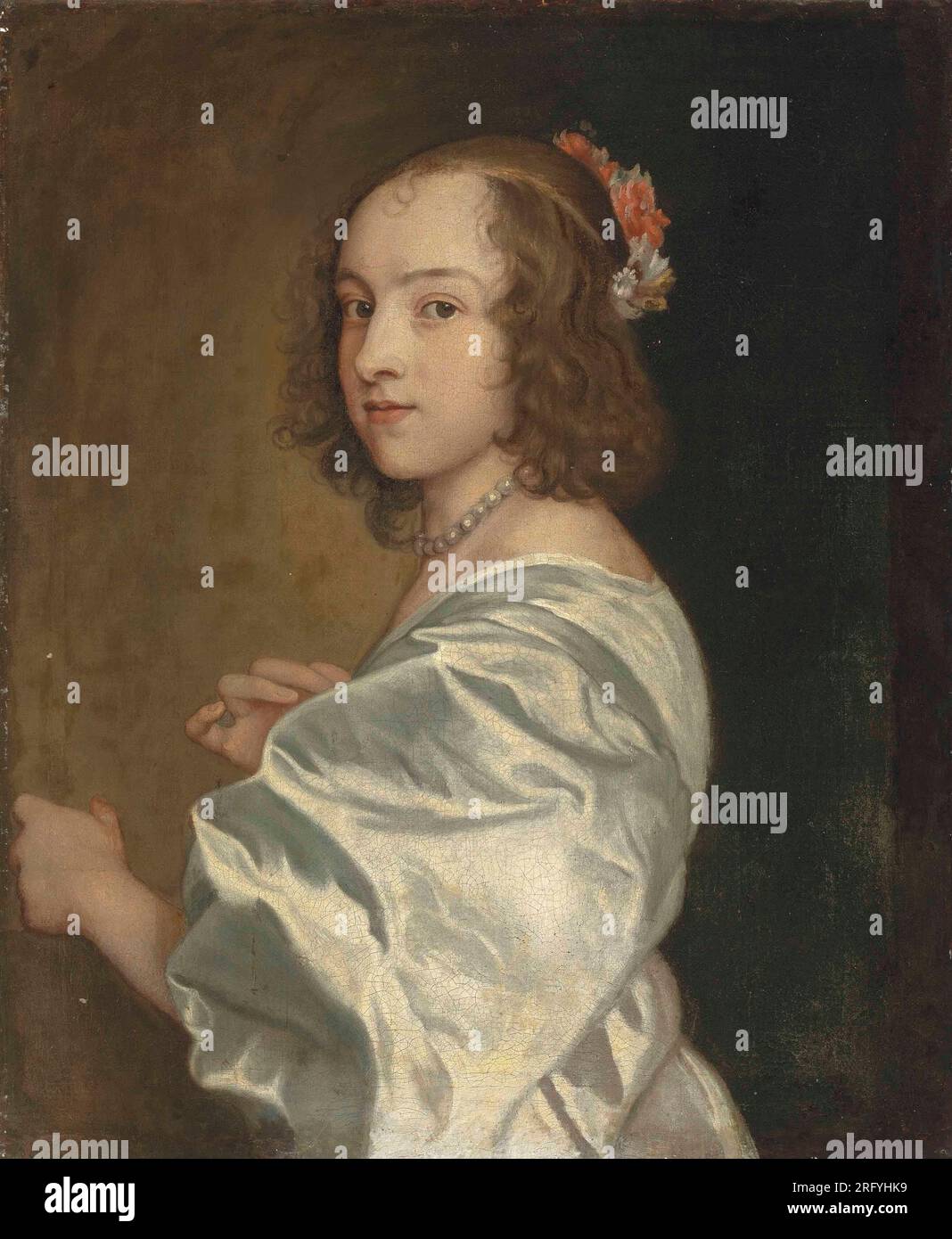 Portrait of Margaret Lemon circa 1639 by Anthony van Dyck Stock Photo ...