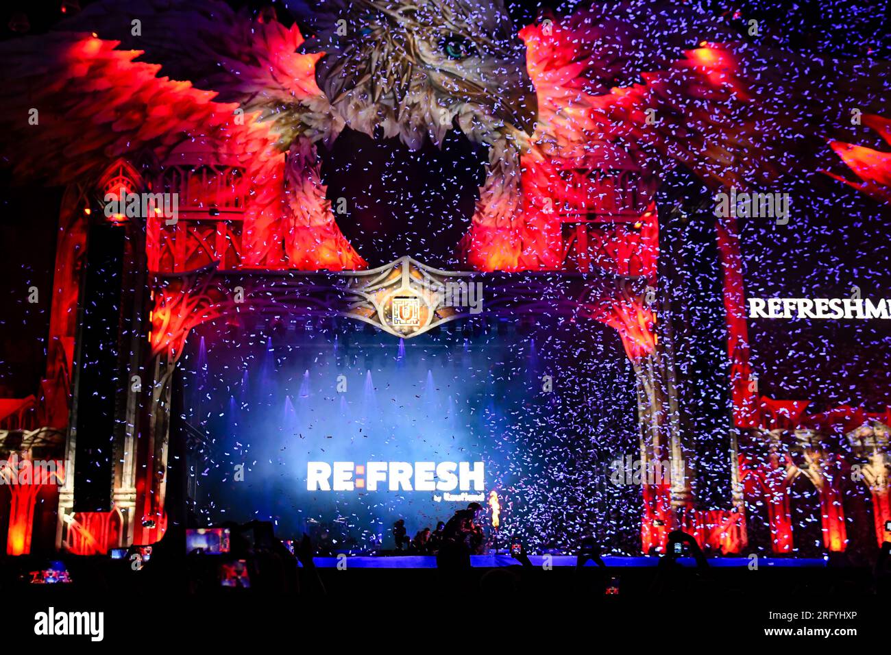 Untold festival unveils the light phoenix hi-res stock photography and ...