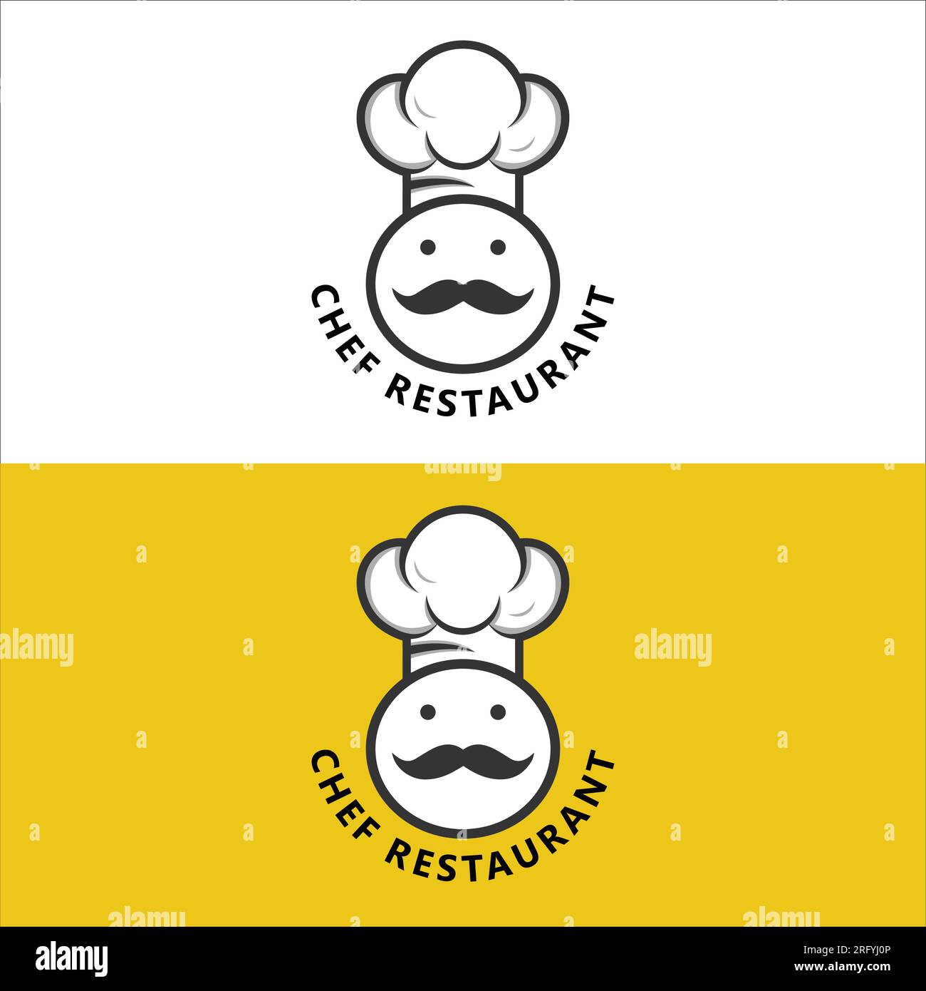 Chef Cooking Restaurant Logo Design Catering Chef Cap Fork and Spoon ...