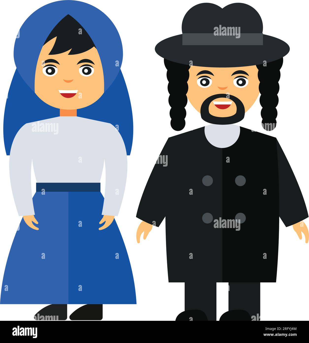 Jews in traditional dress icon Stock Vector Image & Art - Alamy